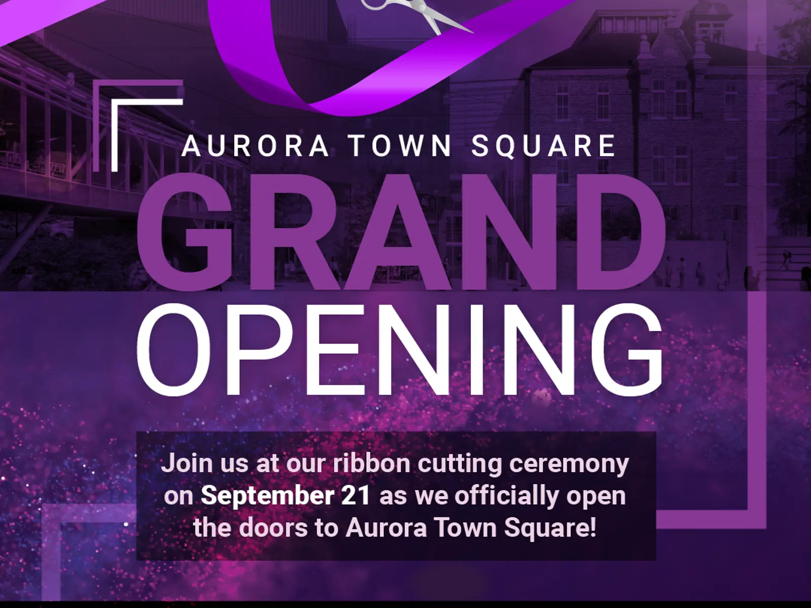 Ribbon Cutting on Sept. 21 to Officially Kick Off Aurora Town Square’s ...
